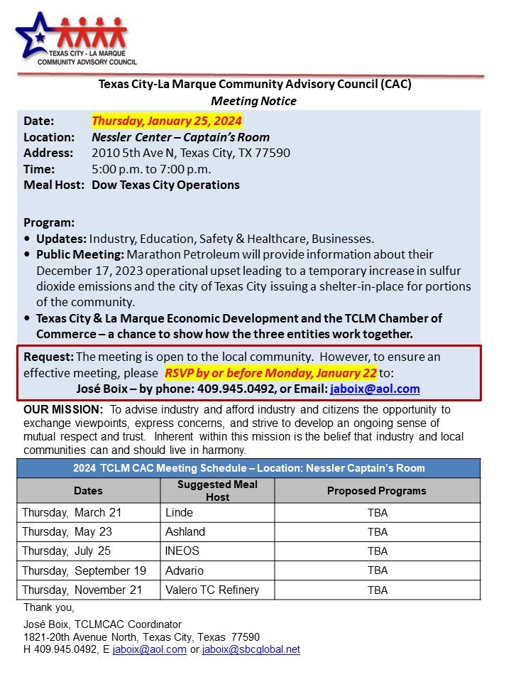 Community Advisory Council Meeting Notice – The Post Newspaper